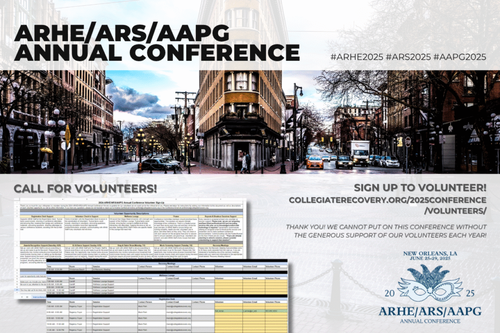 2025 Conference - Association of Recovery in Higher Education: ARHE